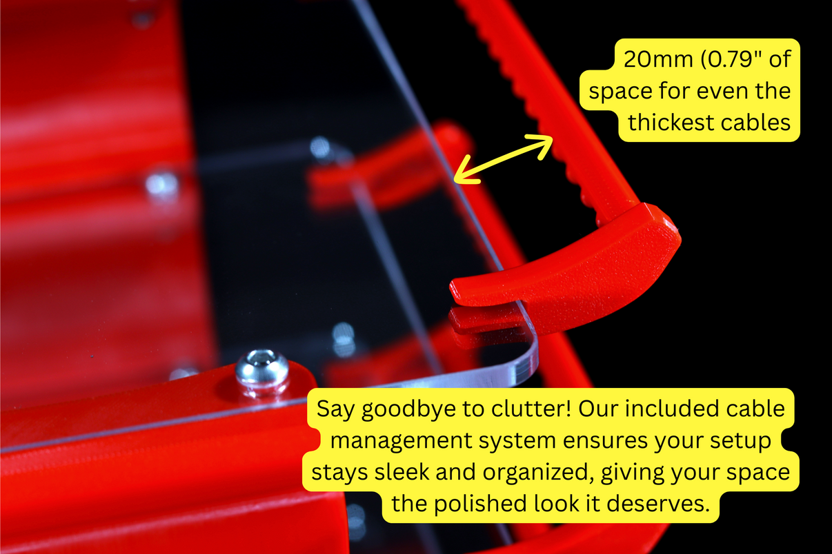 Large Custom Desktop Audio Rack with Acrylic Shelves | Sound Solver